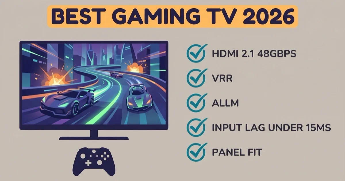 Best Gaming TV 2026: The 5-Spec Test That Actually Matters