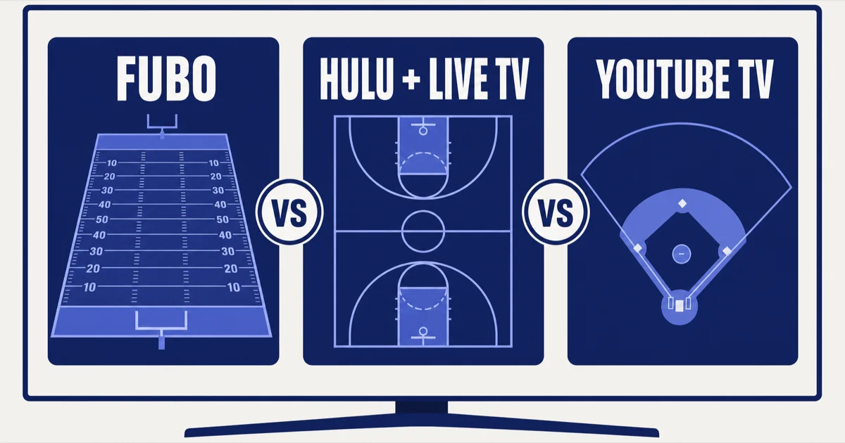 Fubo vs Hulu Live vs YouTube TV: Best for Sports 2026