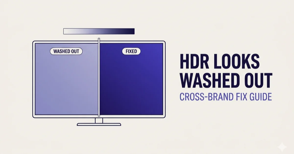 HDR Looks Washed Out on TV? Cross-Brand Fix Guide (2026)