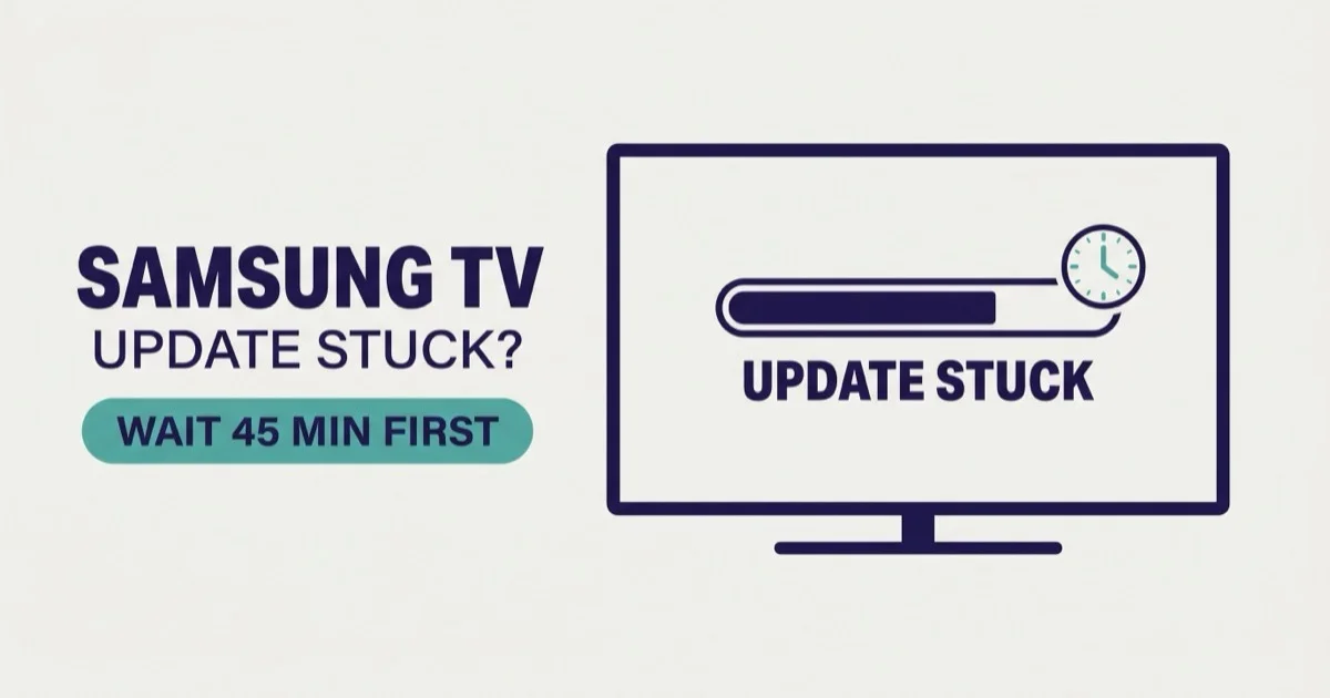 Samsung TV Stuck on Update: Is It Actually Stuck? (2026)