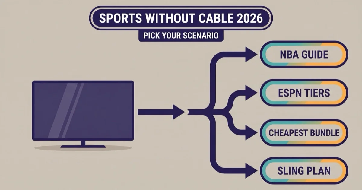 Watch Sports Without Cable 2026: Scenario-Based Routing